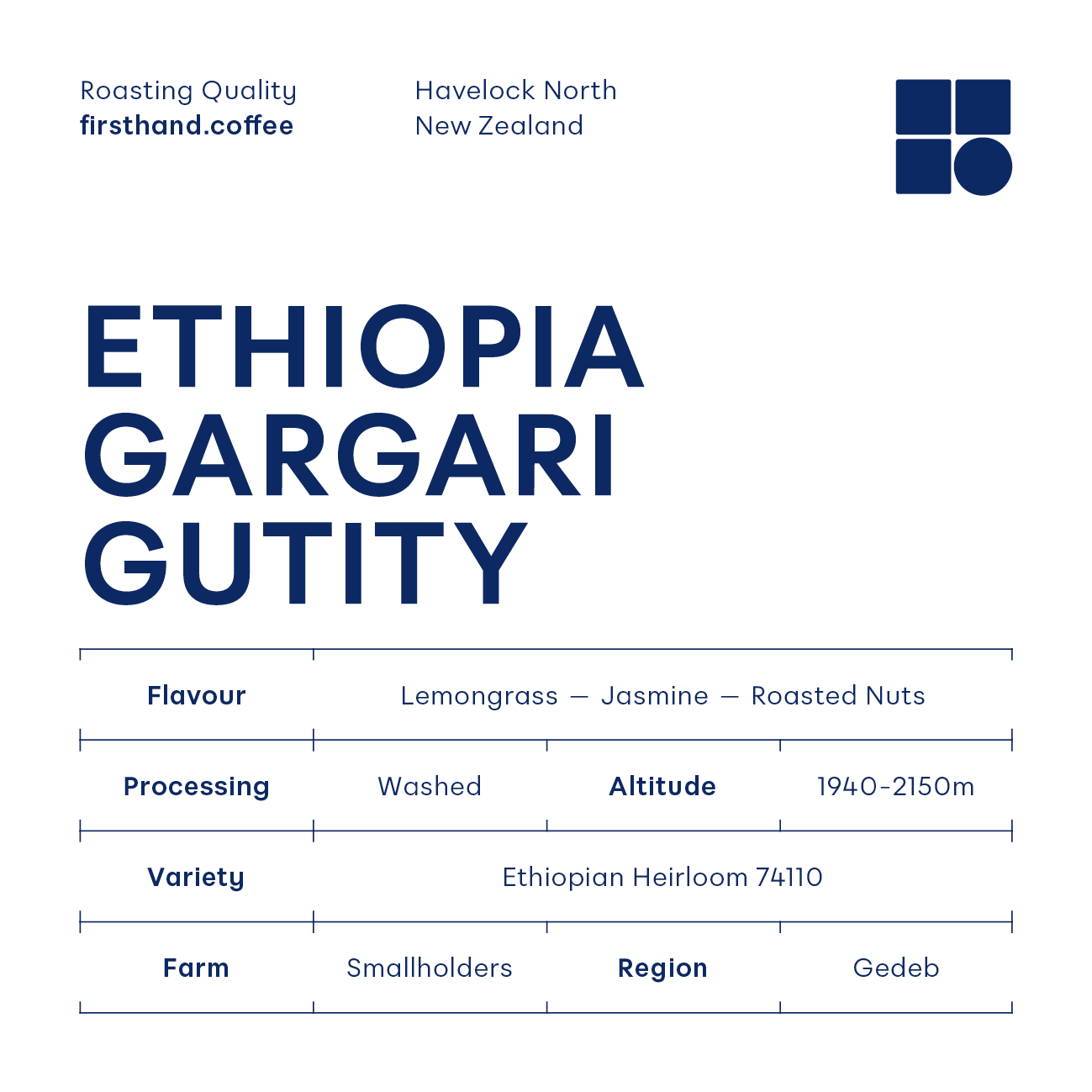 Ethiopia Gargari Gutity – Firsthand Coffee